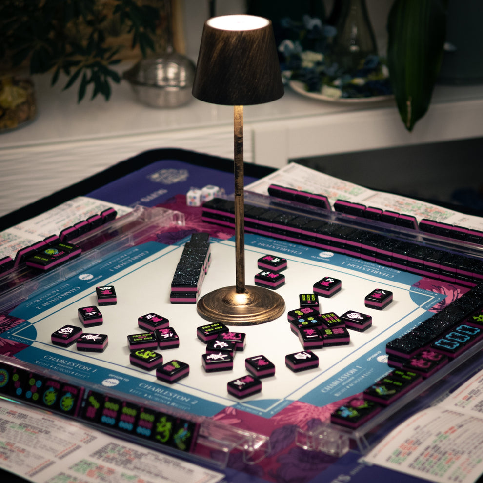 Mahj Queen Neon Daze Mahjong Tiles - 3-Layer Acrylic Set
