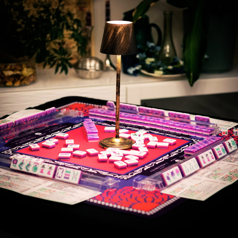 Mahj Queen Tea Party Mahjong Tiles - 4-Layer Acrylic Set
